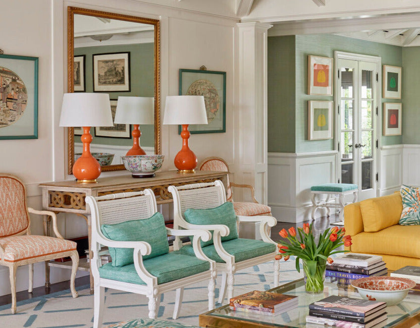 Cameron Lamp in Blue Celadon – Christopher Spitzmiller, Inc.